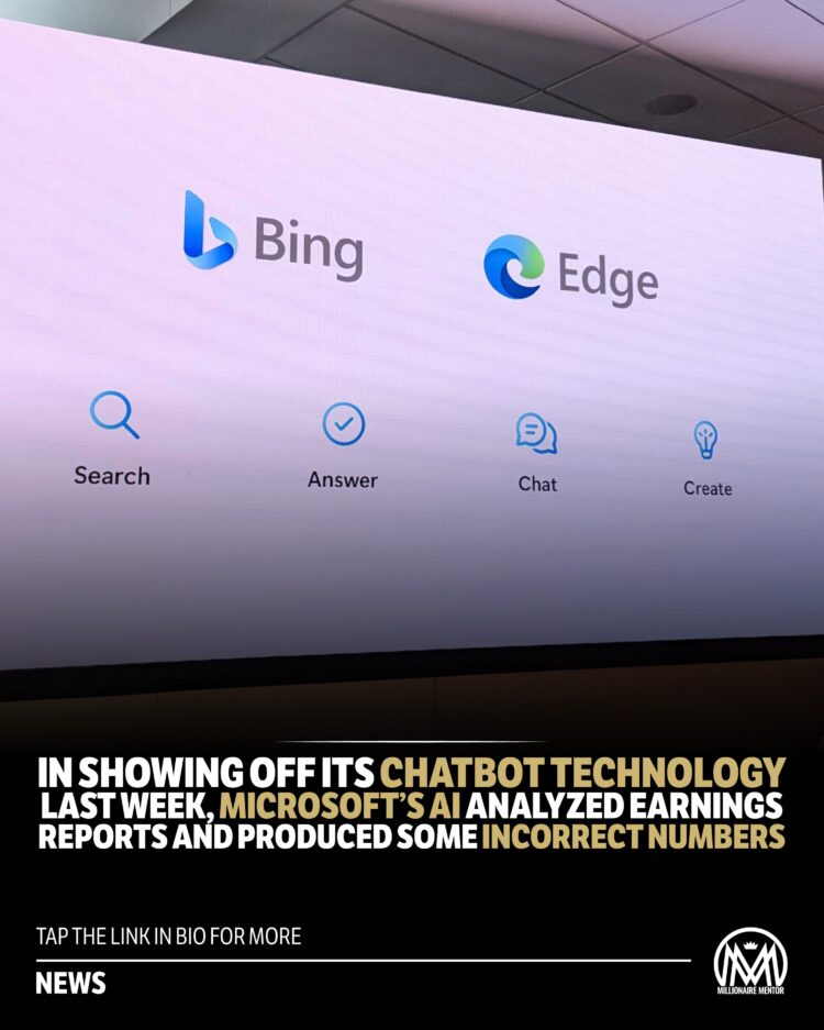 Microsoft bing a.I. Made several factual errors in last week’s launch ...