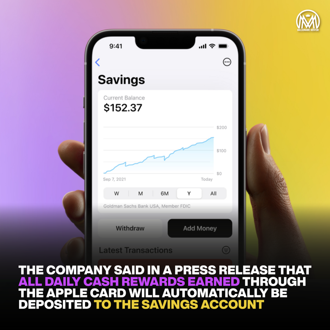 Apple launches its savings account with 4.15% interest rate