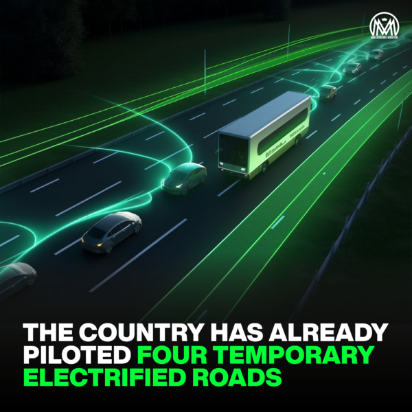 Sweden is building the world’s first permanent electric road that charges moving EVs.