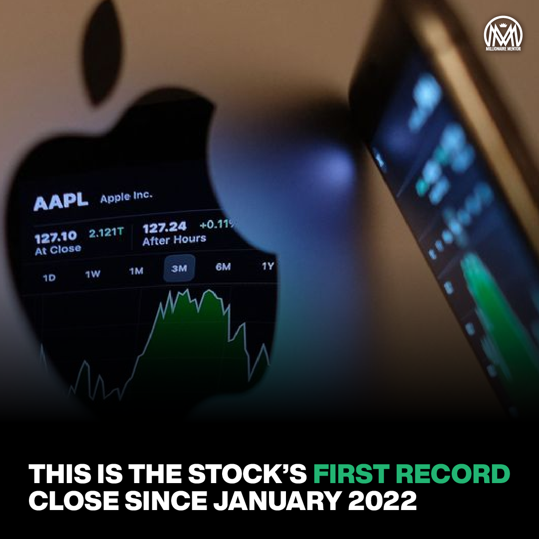 Apple Shares Close at Record in Latest Sign of Big Tech Dominance.