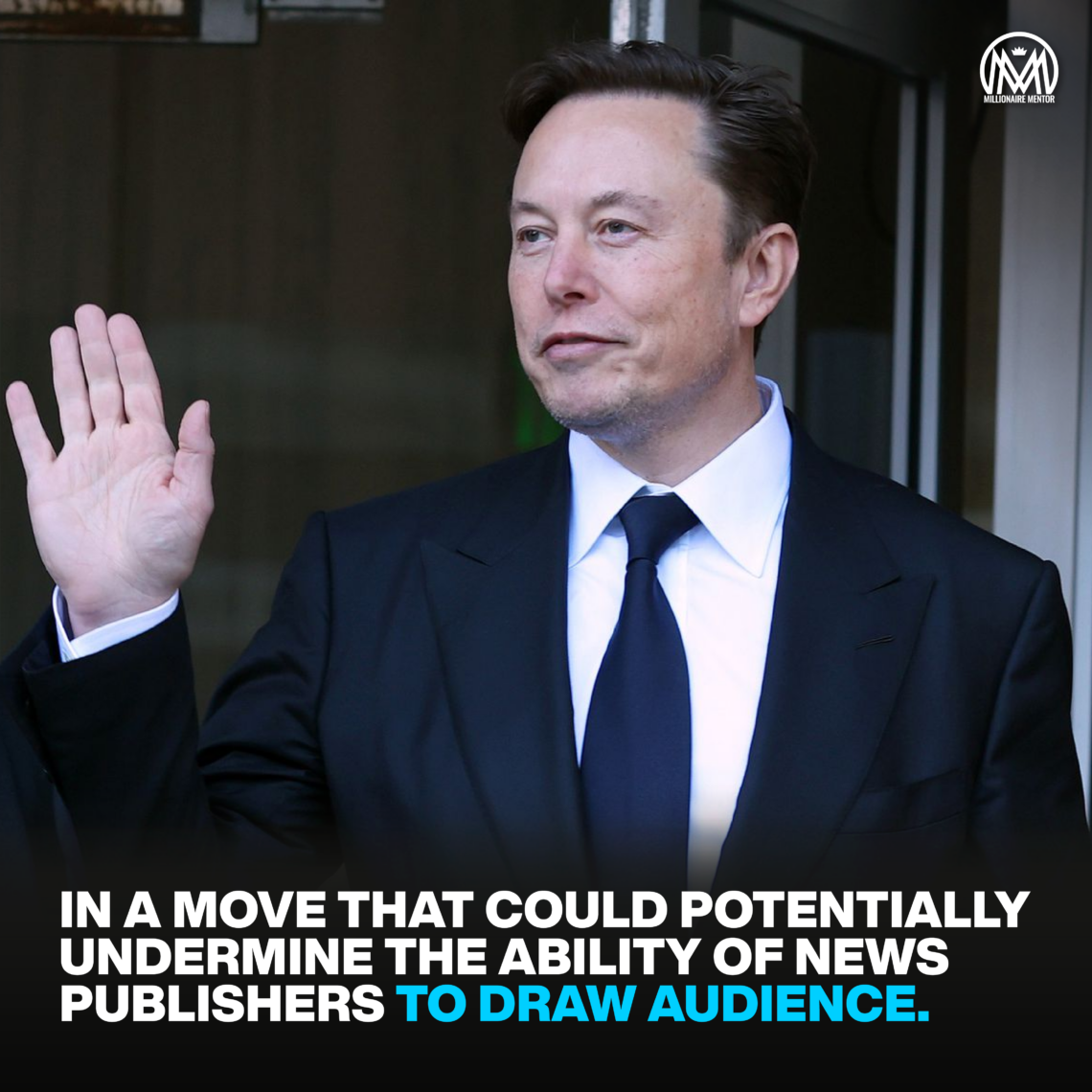 Elon Musk's X plans to remove headlines from links to news articles.