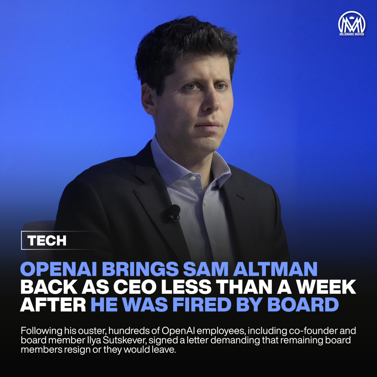 Sam Altman Back as CEO: OpenAI's Swift Reversal