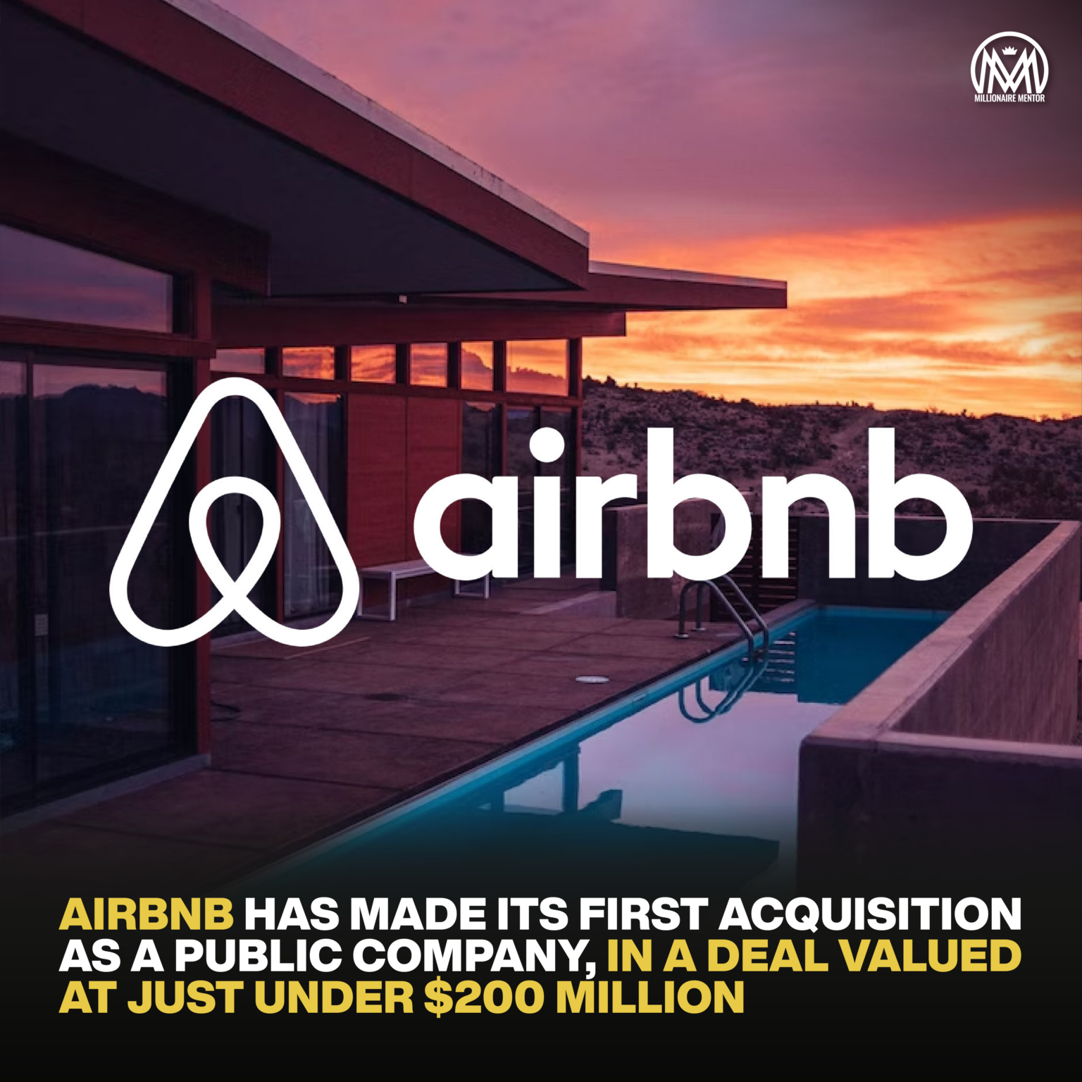 Airbnb acquires AI startup for just under $200 million.