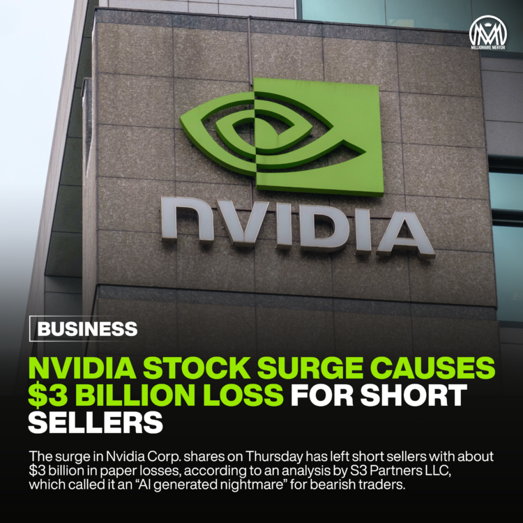 Nvidia Stock Surge Causes $3 Billion Loss for Short Sellers